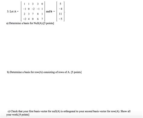 solved 1 1 3 3 0 1 0 2 1 1 and b 1 4 3 let a 2 4 0 6