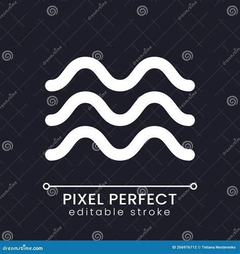 Float Animation Pixel Perfect White Linear Ui Icon For Dark Theme Stock Illustration