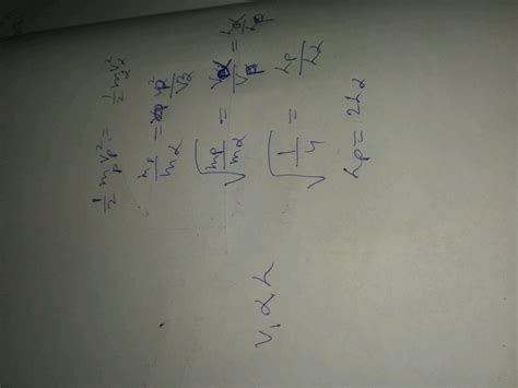 Ifap And λ Be The Wavelengths Of Protons And α Particles Of Equal
