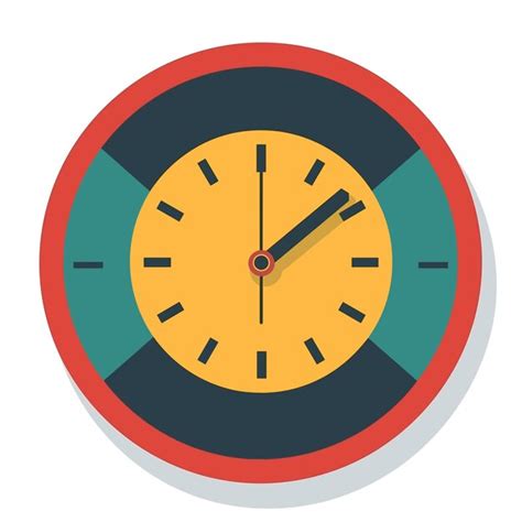 알람 시계 개념 그림 만화 아이콘 프리미엄 벡터