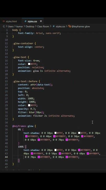Html Css Code In Javascript Glowing Tubelight Text Coder Programming Webdevelopment Html