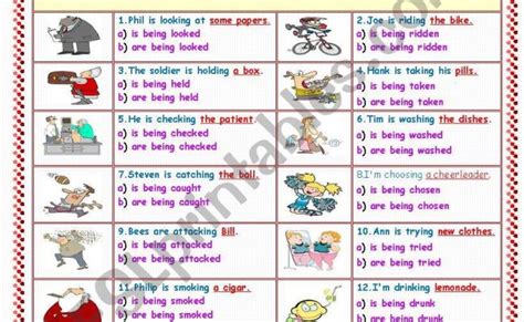 Passive Voice Of Present Continuous Tense Exercises Design Talk
