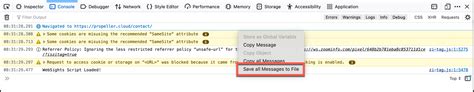 Save Logs From Chrome And Firefox Propeller