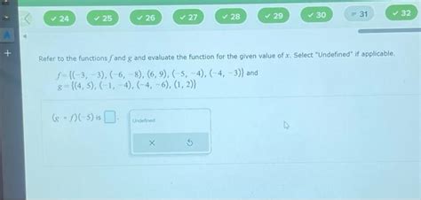 solved refer to the functions f and g and evaluate the