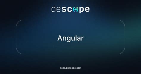 Angular And Php Quickstart Descope Documentation