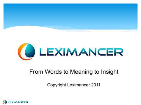 Leximancer Text Analytics Software Overview