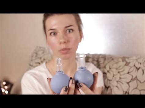 Массаж лица вакуумными банками! - YouTube