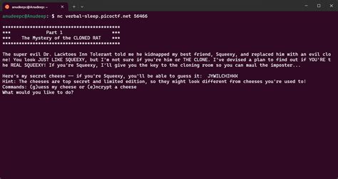 Guess My Cheese Part 1