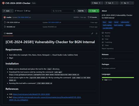 Cve 2024 26581 Vulnerability Checker For Bgn Internal