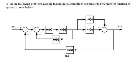 Solved 1 In The Following Problems Assume That All Initial