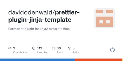 Github Davidodenwaldprettier Plugin Jinja Template Formatter Plugin