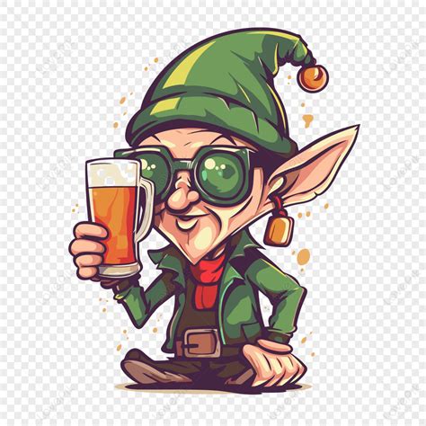 취한 엘프 벡터상표만화클립 아트 Png 일러스트 무료 다운로드 Lovepik