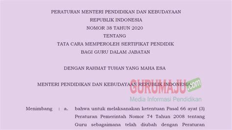 PERSYARATAN PENDAFTARAN PPG ATAU SERTIFIKASI GURU TAHUN