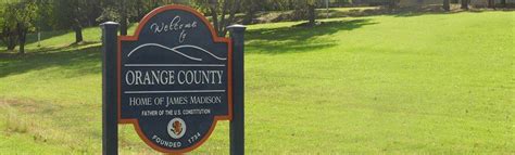 Orange County Virginia Welcome Sign Piedmont Region 29 March