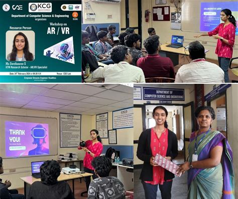 Innocom Of Cse Department Kcg College Of Technology Organized A Workshop On Ar Vr For The