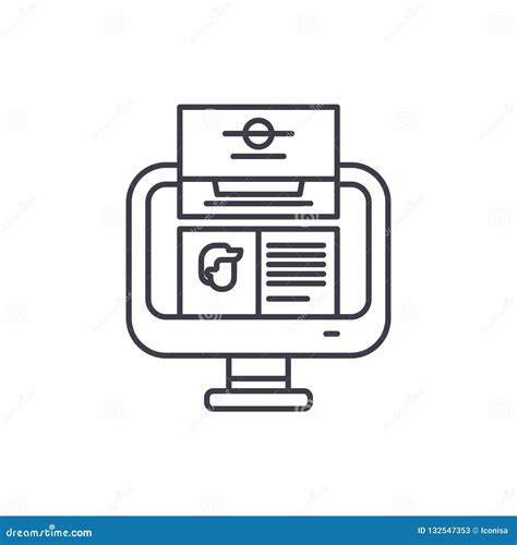 Unit Analysis Line Icon Concept Unit Analysis Vector Linear