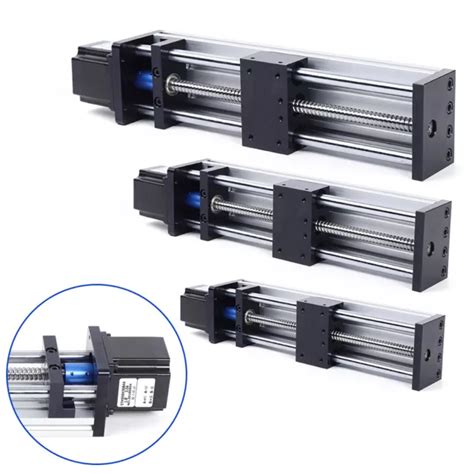 MM CNC LINEAR Guide Rail Slide Stage Actuator Ball Screw Stroke Nema Motor