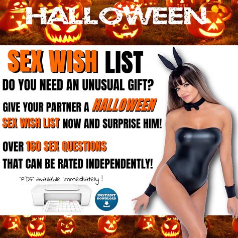 Adult Halloween Sex Wishlist Party Games Spooky Season With Halloween Gothic Ideas And Ts