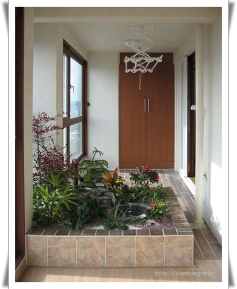 최고벽난로 시공사례리모델링 발코니 화단