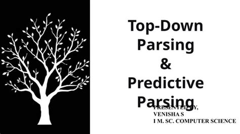 topdown predictive pptx top down parsing and predictive parsing ppt