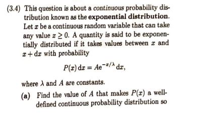 Solved This Question Is About A Continuous Probability Chegg