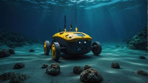 premium photo underwater robotic vehicle exploring ocean bed