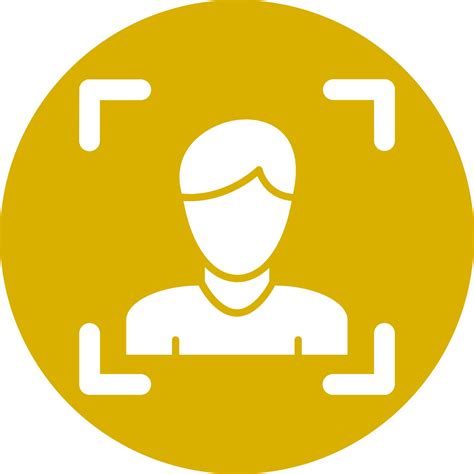 Face Recognition Vector Icon Style 22200203 Vector Art At Vecteezy