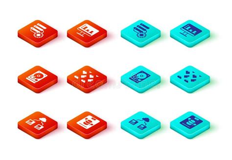 Set Cloud Technology Data Transfer Server Data Web Hosting Hard