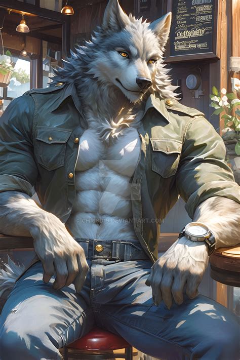 Wolf In A Coffeeshop Closed By Chrisd19 On Deviantart