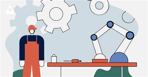 공장에서 로봇 팔을 감독하는 기술자 벡터 Unsplash의 무료 기술 이미지