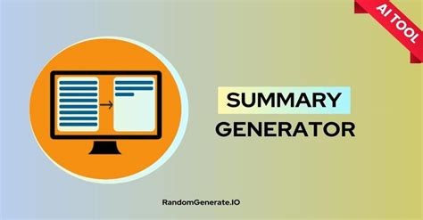 Summary Generator