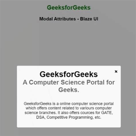 Blaze Ui Attributes Model Geeksforgeeks