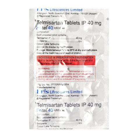 Eritel Mg Tablet Treat High Blood Pressure