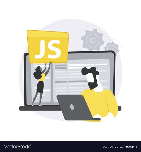 Javascript Abstract Concept Royalty Free Vector Image