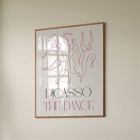 Picasso Dance Print Modern Picasso Line Art Print Vintage Wall Decor
