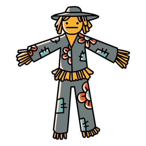 Floral Scarecrow Character Traditional Tattoo Png And Svg Design For T Shirts