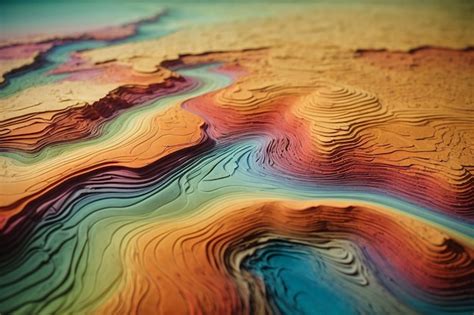 Premium Ai Image Topographic Map Background