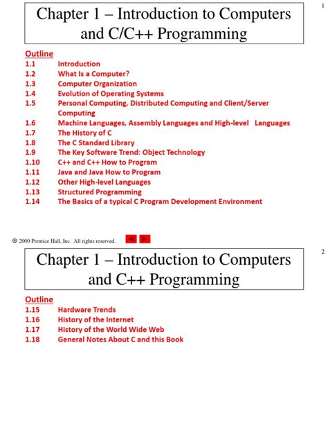 Chapter 1 Introduction To Computers And Cc Programming Outline Download Free Pdf