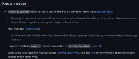 python scrapy playwright integration in windows environment stack