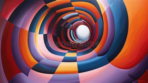 Colour Optical Illusion Stock Illustration Illustration Of Fancy
