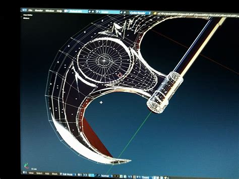Boolean Cutting Designs And Subd On A Halberd Modeling Blender Artists Community