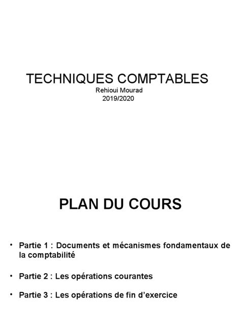 Comptabilite Generale Pdf Comptabilité Bilan Comptable