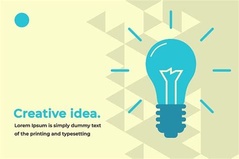 크리에이티브 아이디어 큰 빛나는 전구 헤드 라인과 텍스트 장소와 창조적 인 아이디어 현대 디자인 개념 0명에 대한 스톡 벡터 아트 및 기타 이미지 Istock