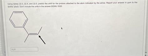 using tables 22 3 22 4 and 22 5 predict the shift