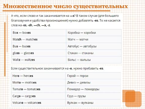 Множественное число существительных урок 27 презентация онлайн