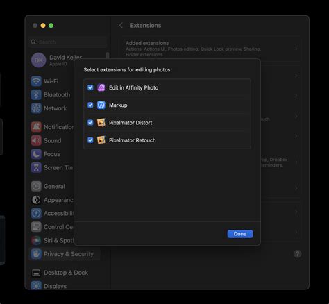 some extensions missing when working from apple photo with affinity