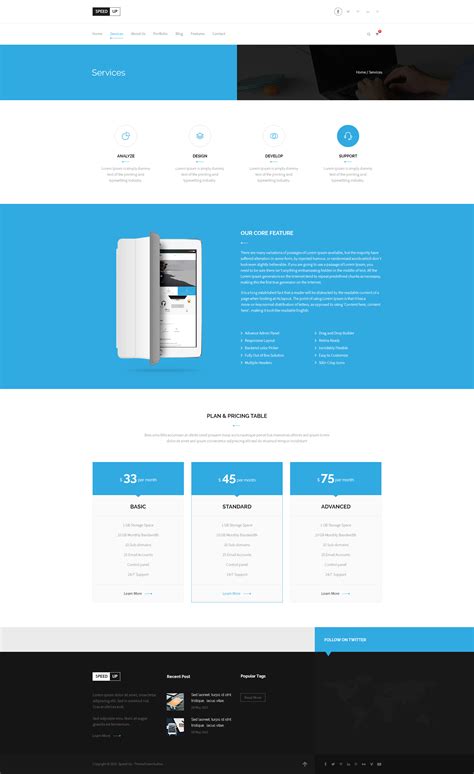 Speed Up Multipurpose Bootstrap Psd Template By Kamleshyadav Themeforest
