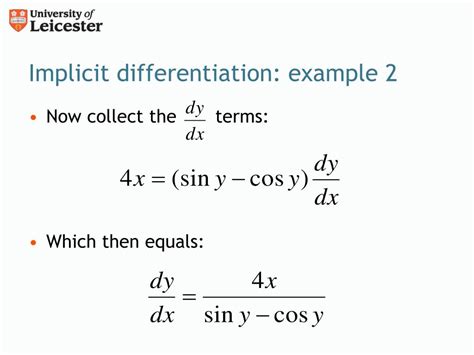 PPT Implicit Differentiation PowerPoint Presentation Free Download ID 2567081