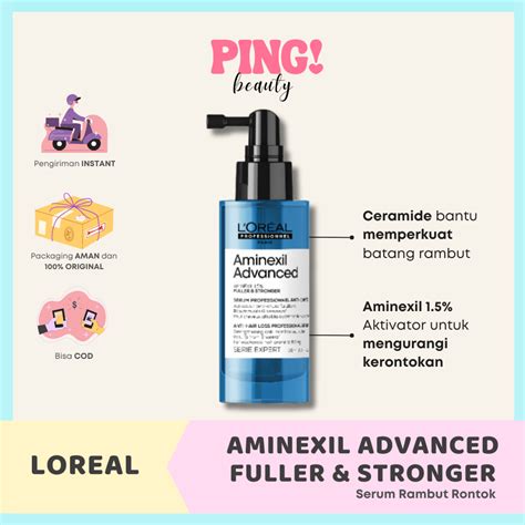 Jual Loreal Aminexil Advanced Fuller And Stronger 90ml Hair Tonic Rambut Rontok Shopee Indonesia
