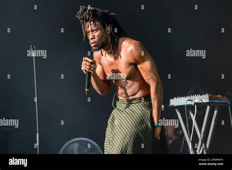 Nigerian Artist Obongjayar Real Name Steven Umoh Play The Mountain Stage At Green Man Festival